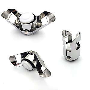 3 Pcs Wine Stopper Bottle Stoppers and 3 Pcs Champagne Stoppers, Stainless Steel Wine Saver Bottle Sealer Stoppers Corks, for Beverage Champagne Sparkling Wine Bar Wedding Holiday Party Stoppers