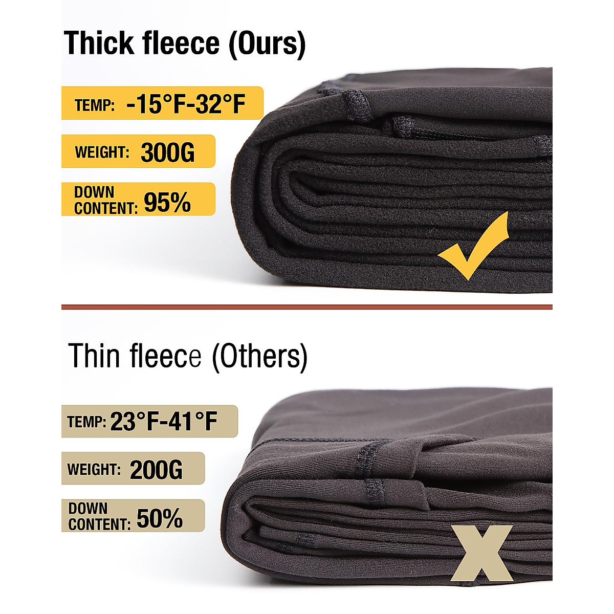 CHRLEISURE Fleece Lined Leggings Women with Pockets - Winter Warm Thermal Thick Tights High Waisted Yoga Pants(Black, M)