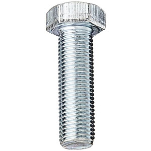 Steel Hex Bolt, Grade 2, Zinc Plated Finish, Hex Head, External Hex Drive, Meets ASME B18.2.1/ASTM A307, 2" Length, Partial Thread, 1/4"-20 UNC Threads (Pack of 100)