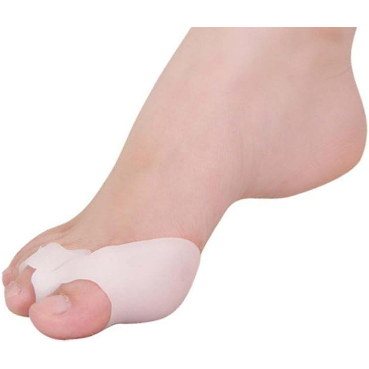 baolaili 1 Pair White Bunion Cushion and Protector Silicone Big Toe and Relieve Bunion Pain Bunion Pads Gel Bunion Corrector Guards Pad Cushion Toe Protector Straightener Toe Separators Realign