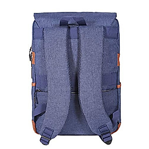 Rockland Heritage USB Laptop Backpack, Blue, Large