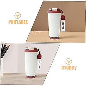 Mikinona Sulated Stainless Steel Travel Mug Straw Lid Hot Cold Beverage Tumbler for Men Women Portable Insulated Cup for Car Office Sports Camping