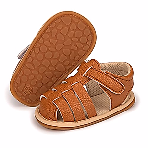 Babelvit Infant Baby Girls Boys Soft Summer Sandals Casual Dress Shoe Anti Slip Rubber Sole Outdoor Flats Toddler First Walker Shoes