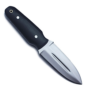 GCS Handmade Micarta Handle D2 Tool Steel Tactical Hunting Knife with leather sheath Full tang blade designed for Hunting & EDC GCS 187 Black