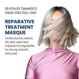 ALOXXI Repair Hair Mask for Color-Treated Hair - Hair Treatment Mask with Keratin & Peptides - Deep Treatment Masque for Dull & Damaged Hair, 6.8Fl Oz