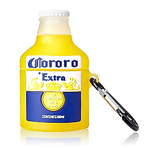 JoySolar for Airpod 1&2 Case, Cute Cartoon 3D Soft Silicone Air Pods Funny Cover, Kawaii Fun Cool Keychain Design Shell, Drink Fashion Stylish Girls Kids Teens Women Cases for Airpods (Corola)