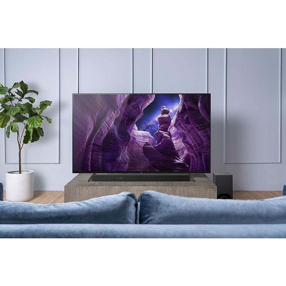 Sony A8H 55-inch TV: BRAVIA OLED 4K Ultra HD Smart TV with HDR and Alexa Compatibility - 2020 Model