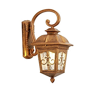 ZHANGYUEFEIFZ Wall Lamp European Outdoor Waterproof Aisle Garden Home Balcony Villa Outdoor Gate Courtyard Corridor