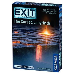 EXIT: The Cursed Labyrinth | Exit: The Game - A Kosmos Game | Family-Friendly, Card-Based at-Home Escape Room Experience for 1 to 4 Players, Ages 10+