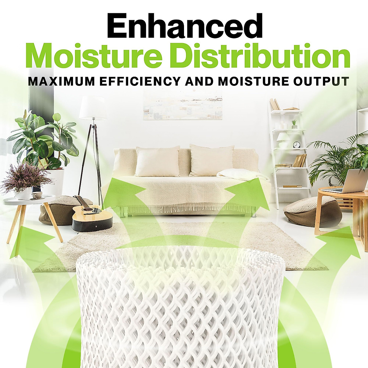 Durabasics 4 Pack of Premium Humidifier Filters Compatible with Honeywell Humidifier Filter HAC-504, HAC-504AW & Honeywell Filter A | Replacement for Honeywell Filter HCM 350 & Cool Mist Humidifiers