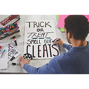 Sharpie 44001 Oversized Chisel Tip Extra Wide Magnum Permanent Marker (2 Pack), Black, Sturdy Extra-wide Felt Chisel Tip, Quick-drying Ink is Fade-and Water-Resistant