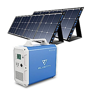 BLUETTI 2400Wh Portable Power Station EB240, Lithium Battery Pack Solar Generator with 2x110V/1000W Pure Sine Wave AC Outlets, 45W PD, Backup Power Storage for Home Emergency, Outdoor Camping