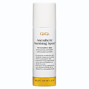 GiGi Anesthetic Numbing Spray for Sensitive Skin - Lidocaine-Based Gel, 1.5 oz