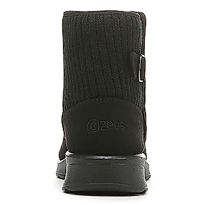 BZees Womens Gloria Ankle Boot Black 9 M