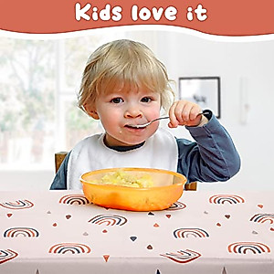 Homevio - Splat Mat Waterproof Washable - 51" - Baby Splat Mat for Under High Chair - Waterproof mat - High Chair Mat - Baby Led Weaning - Splash Mat for Under High Chair - Reusable