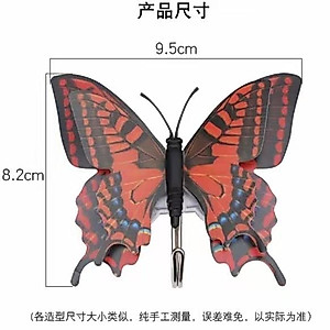 Generic 8 Pcs Self Adhesive Hooks,Butterfly Wall Hooks Hanger, Bathroom Hooks,Household Storage Hooks,Stick on Hooks for Kitchen Bathroom,Glass Window Hanging Suction Cups Sucker, werf13