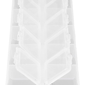 Plastic Jewelry , Grid Box White Plastic 10 Compartment Storage Container for Jewelry Earrings Nails Tool