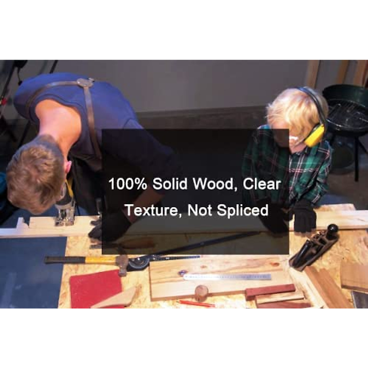 Long Floating Shelf 36 Inch White Floating Shelf for Wall Set of 2, Durable Natural Wood Oak Floating Shelf for Bedroom Kitchen, Easy Assembly, Classic Design, White, 36 *6 *0.8 (Not for Drywall))