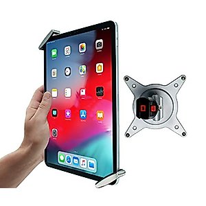 CTA Digital Adjustable Arm Grip Rotation Wall Mount for 8-12.75 Inch Tablets