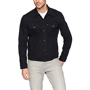 Levi's Men's Trucker Jacket (Also Available in Big & Tall), (New) Larimar/Black/Stretch, Large
