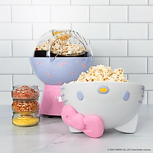 Uncanny Brands Hello Kitty 50th Anniversary Popcorn Maker - Kitchen Appliance