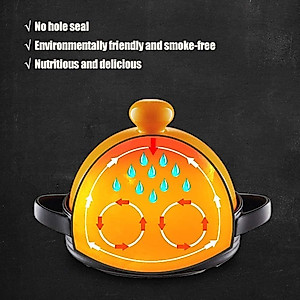 Cosy Trendy Tagine Pot Casserole Pot Tagine Pot Lead Free Cookware Stew Casserole Slow Cooker Tagine Pot For Home Kitchen 22.5.30