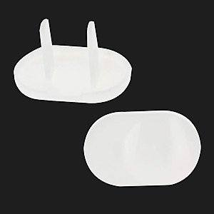 Fielect Outlet Plugs Covers Childproof Outlet Covers Protectors Electric Socket Cover Electrical Protector 2-Hole White 20Pcs
