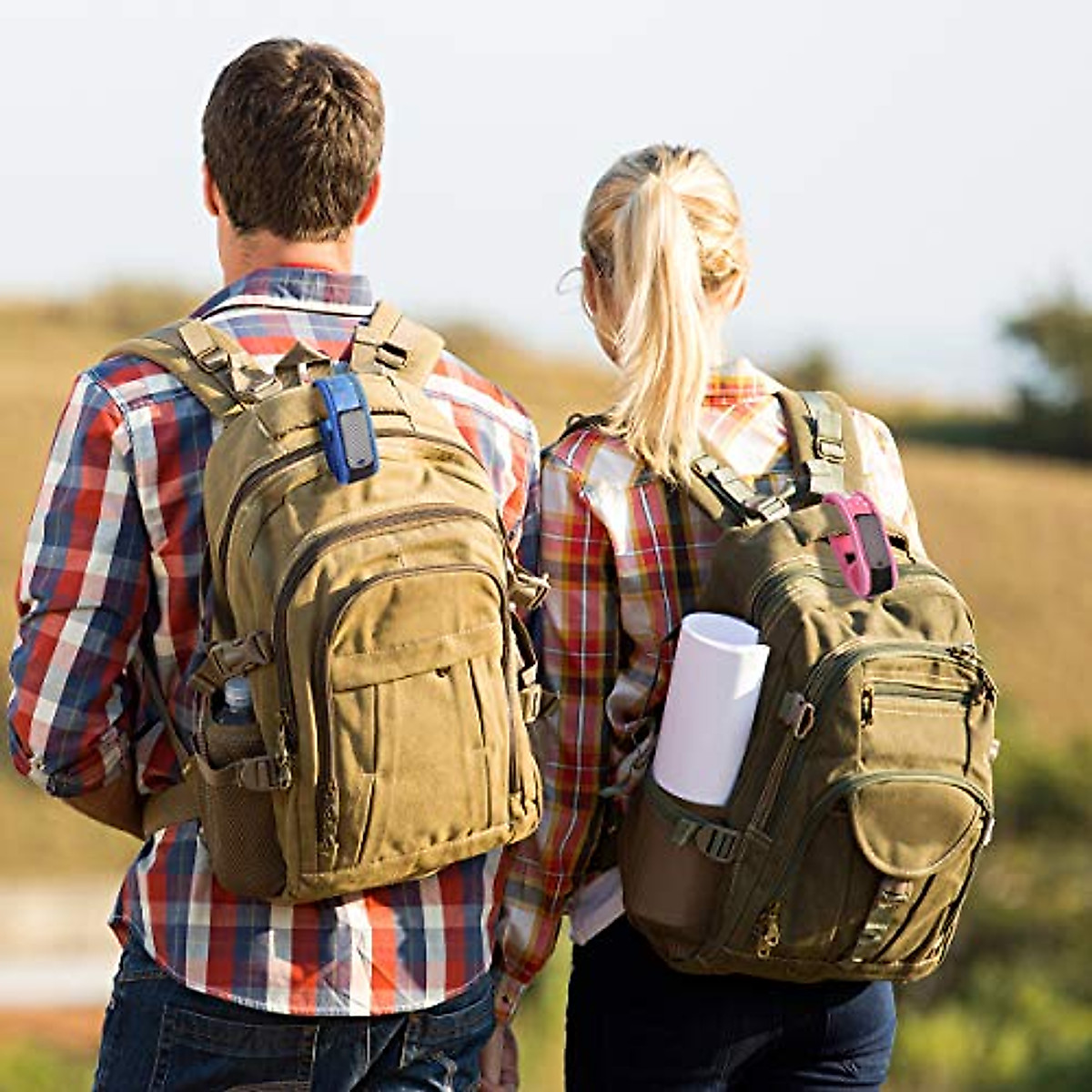 BuggyBands 2 Pack Mosquito Bracelet with 4 Essential Oils Refills, Waterproof Wristbands for Kids & Adults, Natural Deet-Free Resealable,Safe Indoor Outdoor Protection (Pink-Yellow)