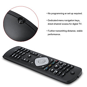 Ueohitsct Universal Remote Control Controller Replacement for Philips LCD LED Smart TV