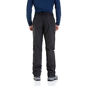 TRAILSIDE SUPPLY CO. Mens-Ski-Snow-Snowboard-Pants, Wind/Waterproof, Insulated, S, Black