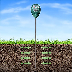 XLUX Long Probe Deep Use Soil Moisture Meter, Water Monitor Indicator Sensor, Hygrometer for Outdoor Indoor Large Pot Plants, Flower, Gardening, Farming