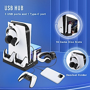 QUUREN PS5 Stand Cooling Station PS5 Stand Cooling Station