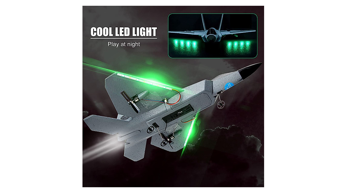 fisca RC Plane F-22 Fighter - Fun for Kids & Adults