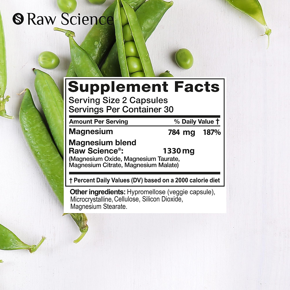 Magnesium Citrate Capsules - High Absorption Magnesium Supplement for Muscle, Nerve Health and Relaxation