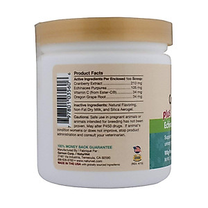 NaturVet Cranberry Relief, 100 Gram Powder, Dog and Cat Health Supplements for Urinary Tract