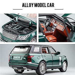 WXXGY for Land Rover Range Rover. 1/24 Alloy Car Model Diecasts Toy Vehicles Metal Car Model Collection Kids Gift ( Color : Black )