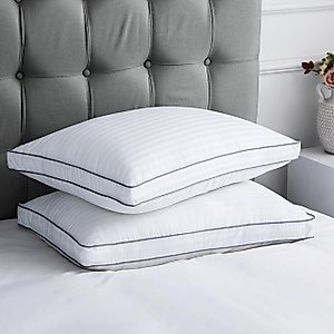 Bed Pillows for Sleeping- Standard Size, Set of 2, Cooling Hotel Quality with Premium Soft Down Alternative Fill for Back
