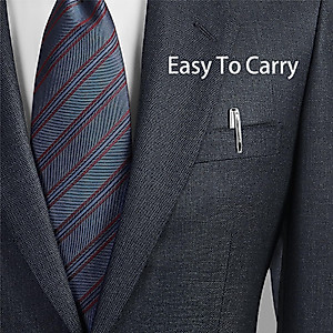 Cambond Silver Ballpoint Pens Black Ink, Stainless Steel Uniform Pens for Gift Business Men Police Flight Attendant, 1.0 mm Medium Point Nice Pens, 3 Pens with 3 Refills, Silver - CP0201