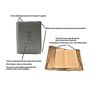 Study Edition Big Book with Gray Bookcover. You get Both. Alcoholics Anonymous Study Edition with Gray AA Bookcover with Big Book Study Edition of Alcoholics Anonymous Included You Get Both