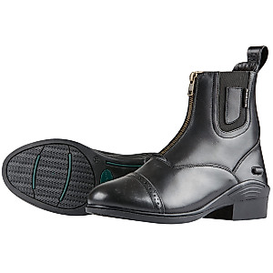 Dublin Evolution Zip Front Paddock Boots, Black, Ladies 8.5