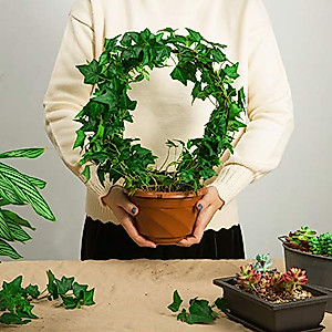 2 Pack Black Iron Garden Trellis for Climbing Plants- 13" Rust Free Vine Plant Metal Support Wire with Black Coating Decorative Potted Plants Climbing Holder Rack for Garden Stem Stalks Vines (Round)