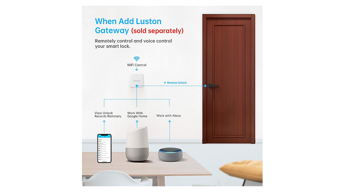 Luston Smart Lock - Biometric & Keyless Door Security