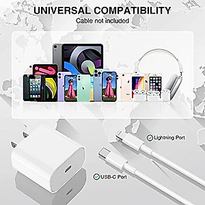 for iPhone 13 14 Fast Charger, 2Pack 20W USBC Wall Charger Plug Block with PD, USB Type C Power Adapter Brick Cube for Apple iPhone13/13 Pro/12/12 Pro/12 Pro Max/11 Pro Max, iPad Pro 2020-White