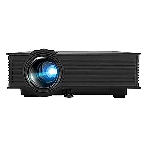 Goshyda Mini Portable Projector, HD 1080P LED, Wireless WiFi Bluetooth, TV Video Home Cinema Theater Movie Smart proyector, HDMI,VGA, USB, AV, for Laptop Smartphone(US)