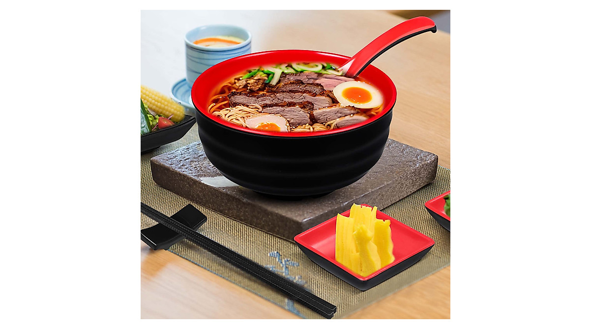 Meekoo 6 Sets Japanese Ramen Bowl - Perfect for Noodles