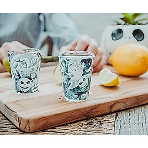 Disney Nightmare Before Christmas Inkblots 2-Ounce Mini Shot Glasses | Set Of 4