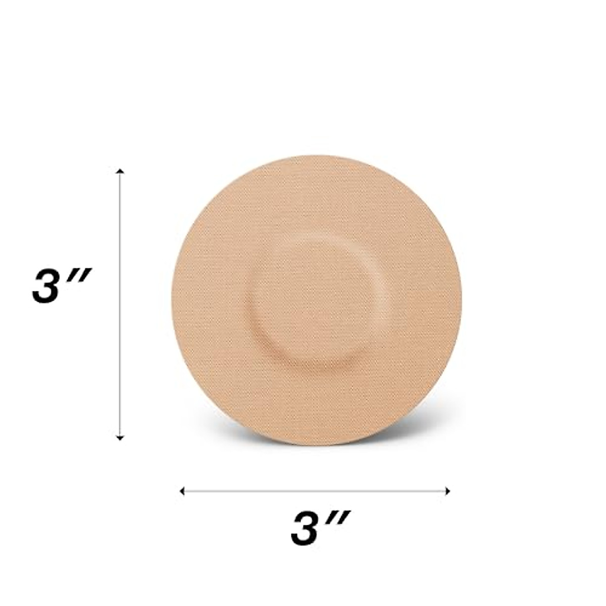SIMPATCH – Adhesive Patch for Libre (25-Pack) – Waterproof Adhesive (Beige)