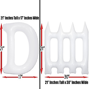 Defense Sign 2 pcs D + Fence | Defense Sports Sign | Football D Fense, Basketball D Fense | Baseball D Fense, Inflatable D-Fence sign| Sports Party Decoration | Defense Gameday Decoration | BASHOUT