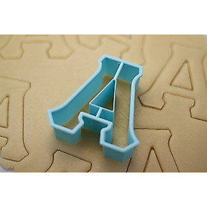 Live Greek, Greek Alphabet Letter Shaped Cookie Cutter, ALPHA Shape, 3 Inches Long, for Big Sis/Lil Sis, Fundraising, Parties, Sororities, Fraternities, Panhellenic, Art Stencil 1pc