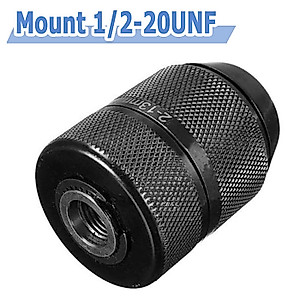 Mesee 2-13MM Keyless Drill Chuck with SDS Plus Adaptor, Professional Heavy Duty 1/2-20UNF Mount Quick Change Self-tighten Drill Chuck Adapter Converter Rotary Hammer Conversion Tool